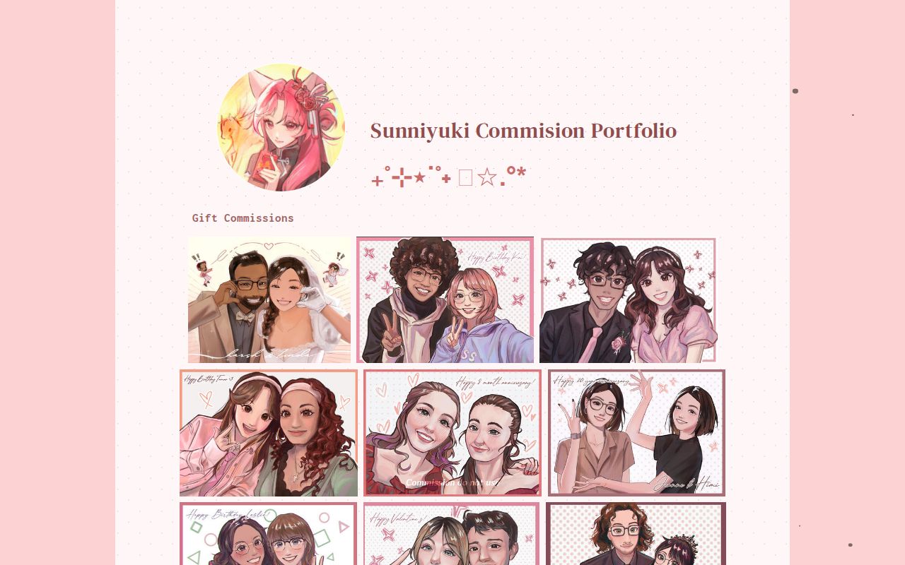 Sunniyuki Commission Information Sunniyuki Commission Information